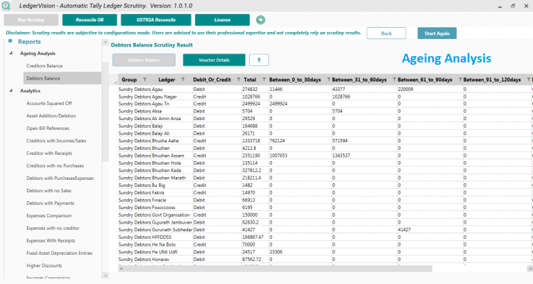 LedgerVision | Automatic Tally Ledger Scrutiny - LedgerVision