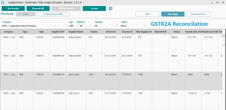 LedgerVision | Automatic Tally Ledger Scrutiny - LedgerVision