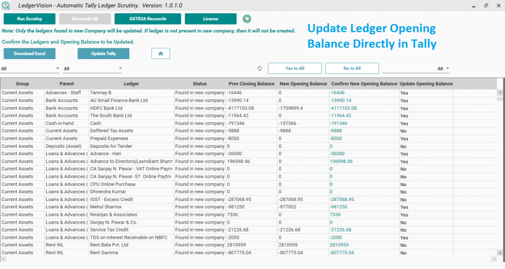 LedgerVision Reports - LedgerVision