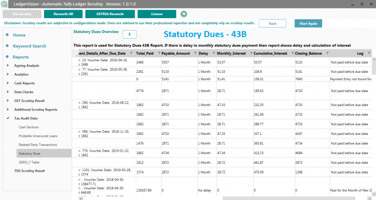 LedgerVision | Automatic Tally Ledger Scrutiny - LedgerVision