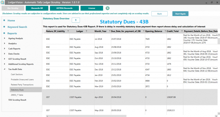 LedgerVision | Automatic Tally Ledger Scrutiny - LedgerVision