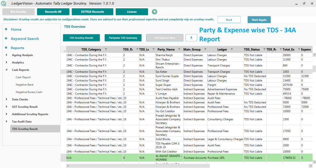 LedgerVision | Automatic Tally Ledger Scrutiny - LedgerVision LedgerVision | Automatic Tally Ledger Scrutiny - LedgerVision