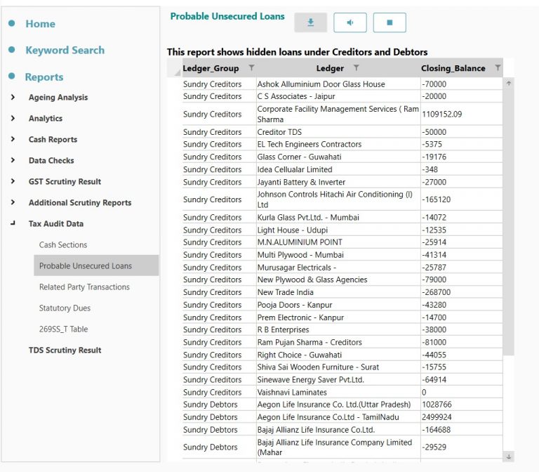 Reporting for Section 269SS & 269T | LedgerVision - LedgerVision